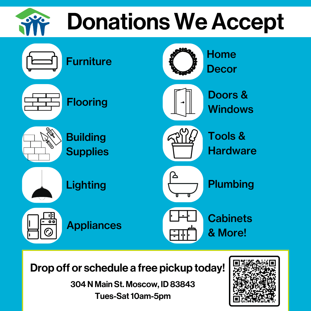 Donations We Accept - Palouse Habitat for Humanity